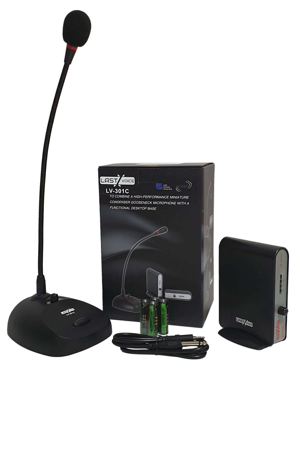 Lastvoice Lv-301M UHF Telsiz Kablosuz Kürsü Masa Mikrofonu