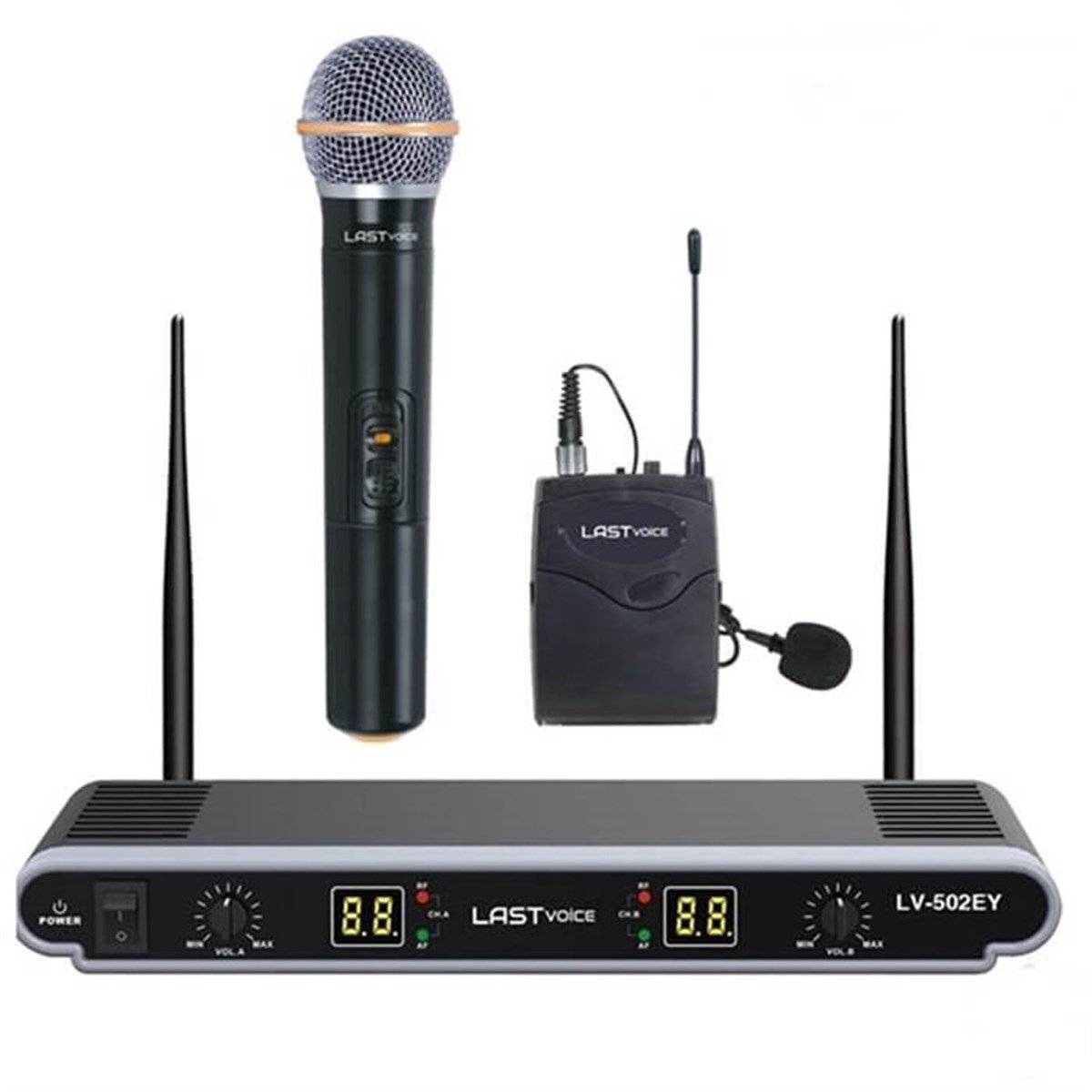 Lastvoice Lv-502EY EL ve Yaka Tipi UHF Telsiz Kablosuz Mikrofon