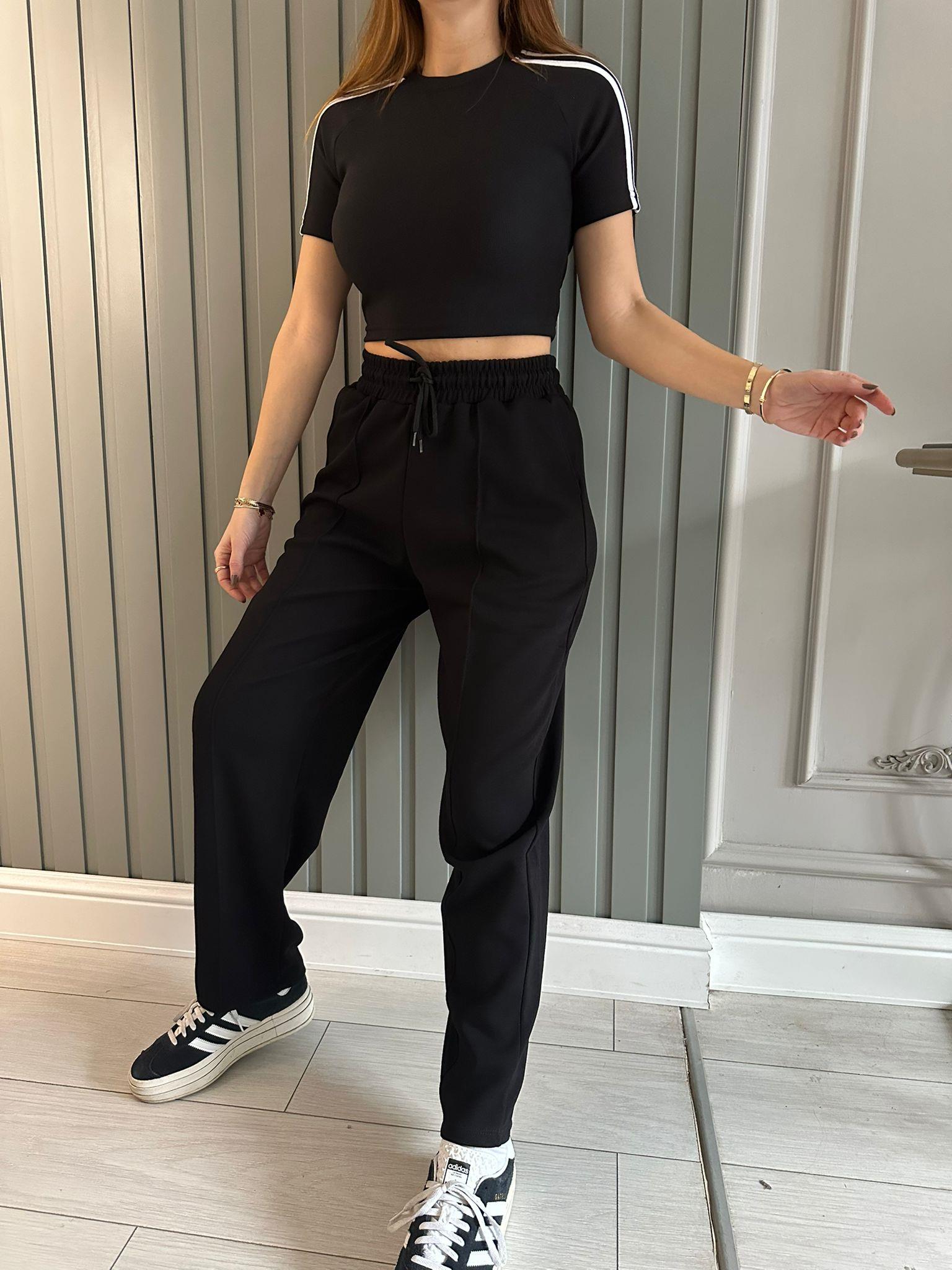 Siyah Modal Şalvar Pantolon I Chamakh Butik Online Alışveriş