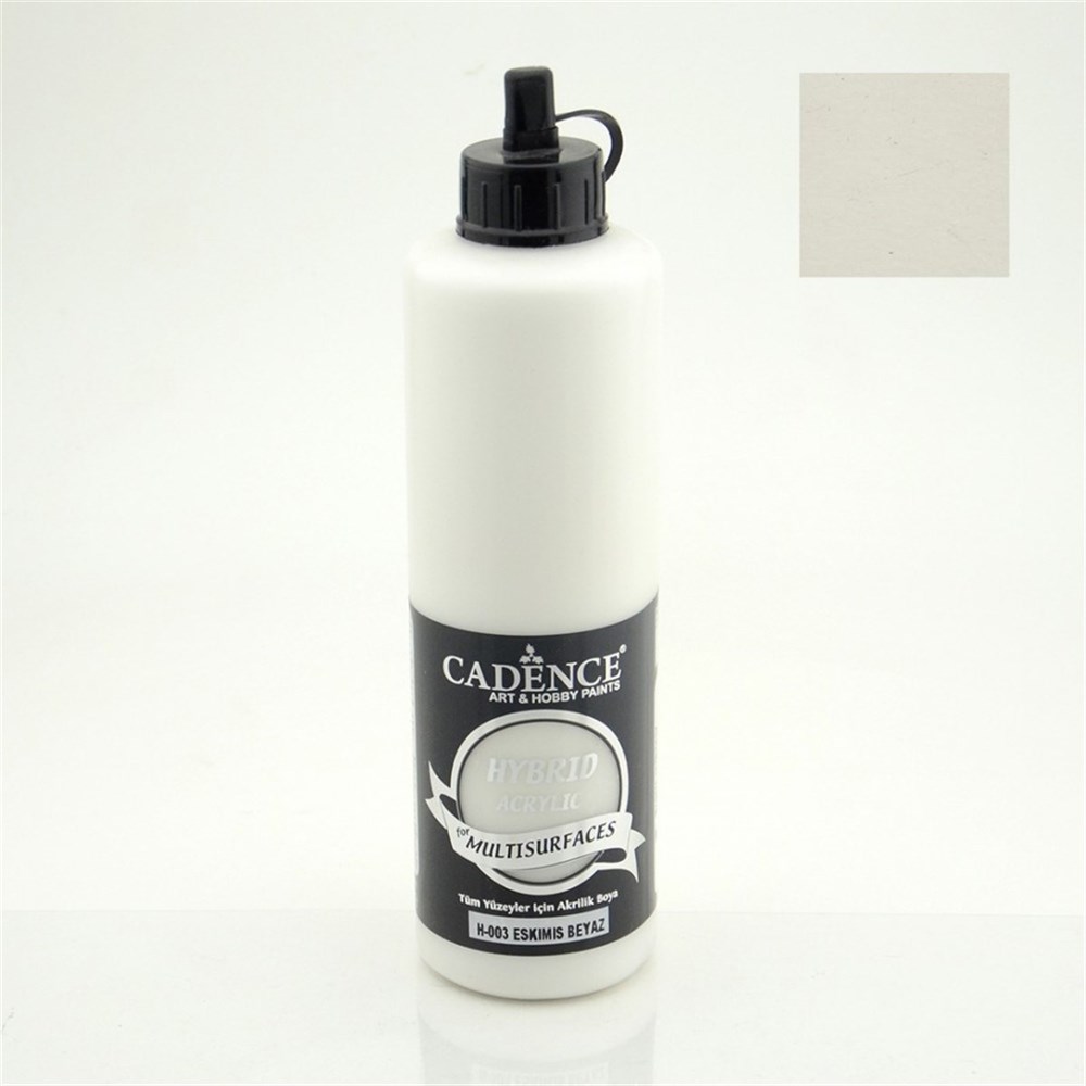Cadence Hybrid Multisurface Akrilik Boya 500 ml H003 Eskimiş Beyaz | Karin Sanat