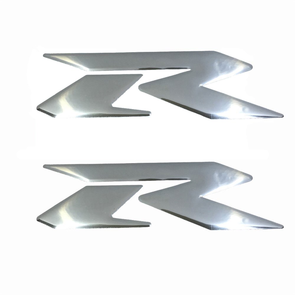 3D Suzuki R Gümüş Logo 2 Adet