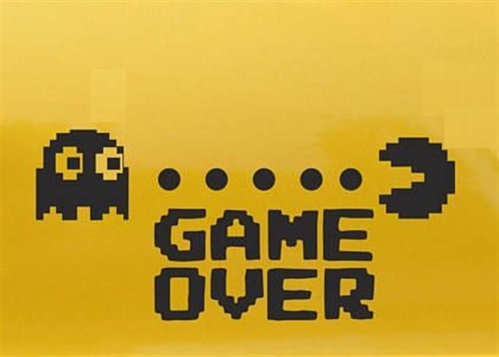 Pac-Man Game Over Oto Sticker
