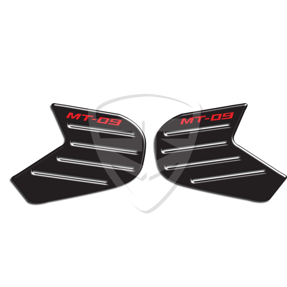 Yamaha MT 09 Tank Pad Depo Kapak Pad Yan Pad Komple Set Kırmızı Siyah