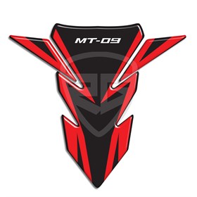 Yamaha MT 09 Tank Pad Depo Kapak Pad Yan Pad Komple Set Kırmızı Siyah