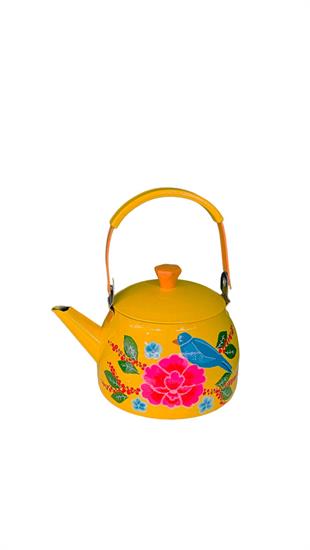 Isiticili Demlik Mor Kus - Dedemin Emayeleri