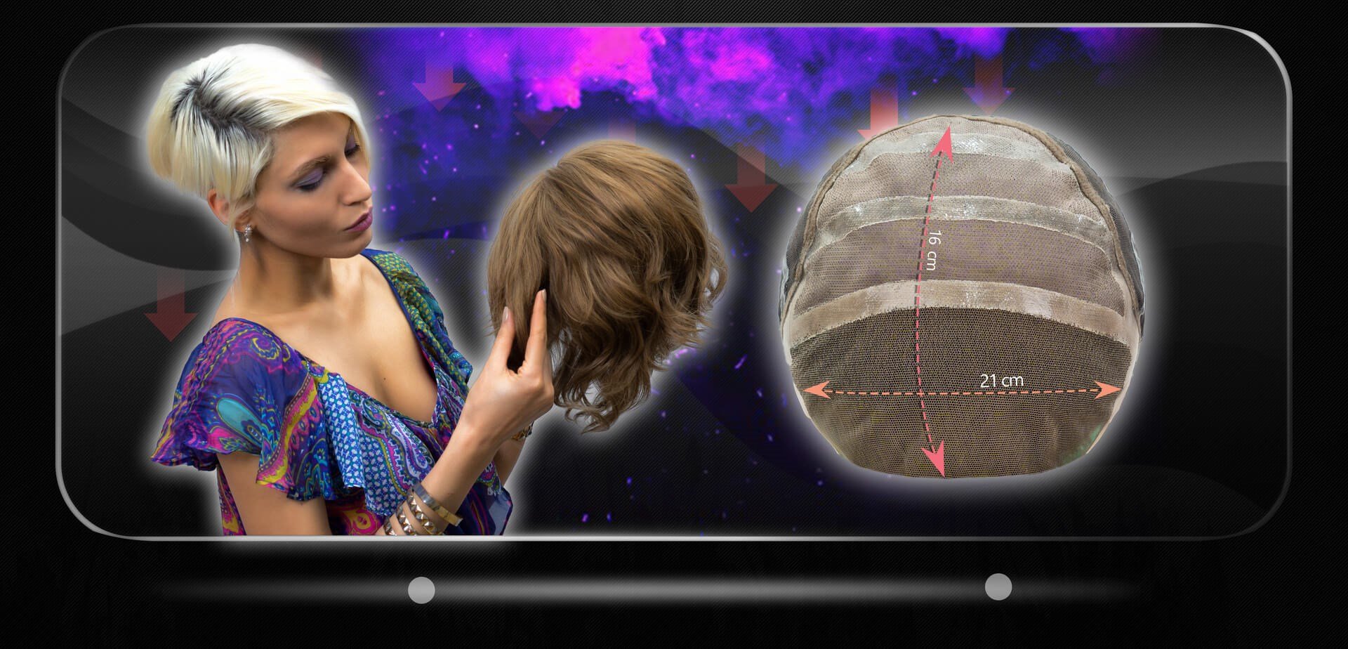 Messy Bob Siyah Tül Kadın Medikal Peruk – Gerçek Görünümlü Orta Boy Peruk