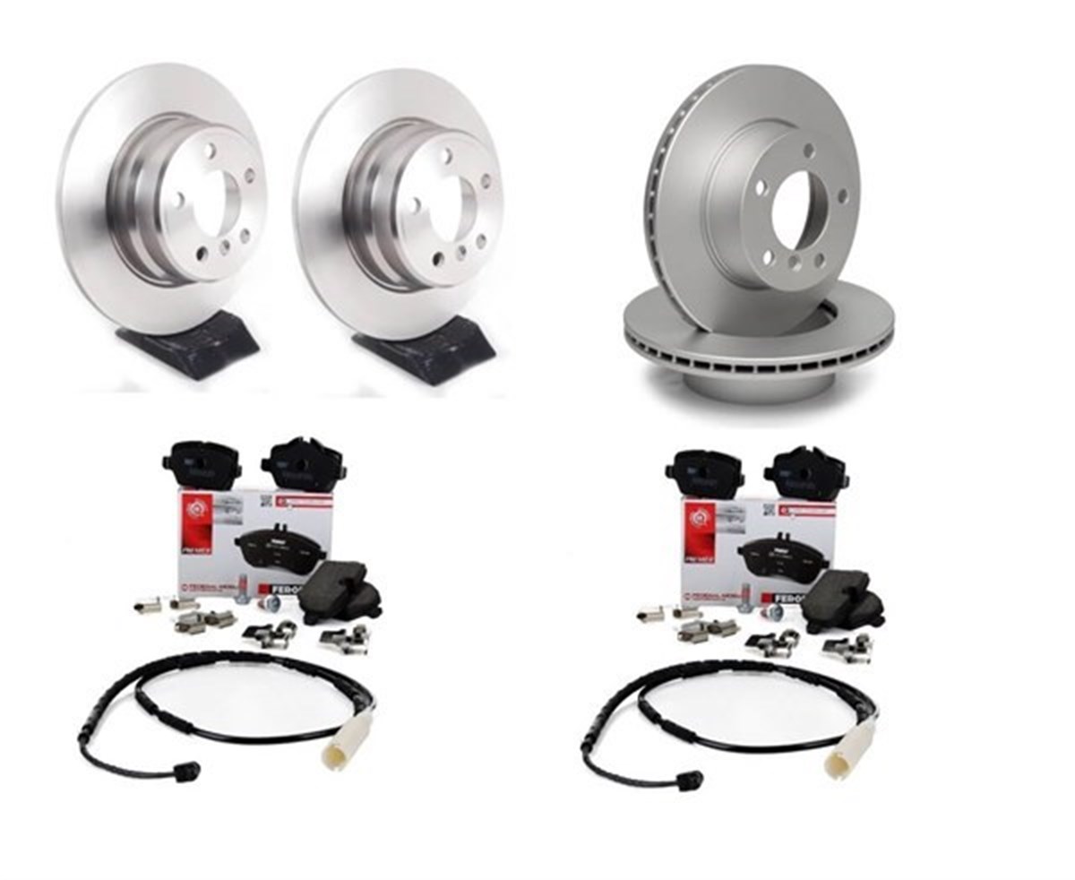 Bmw E87 Kasa 120i Ön Ve Arka Fren Disk Balata Seti Komple 34216788183 ...