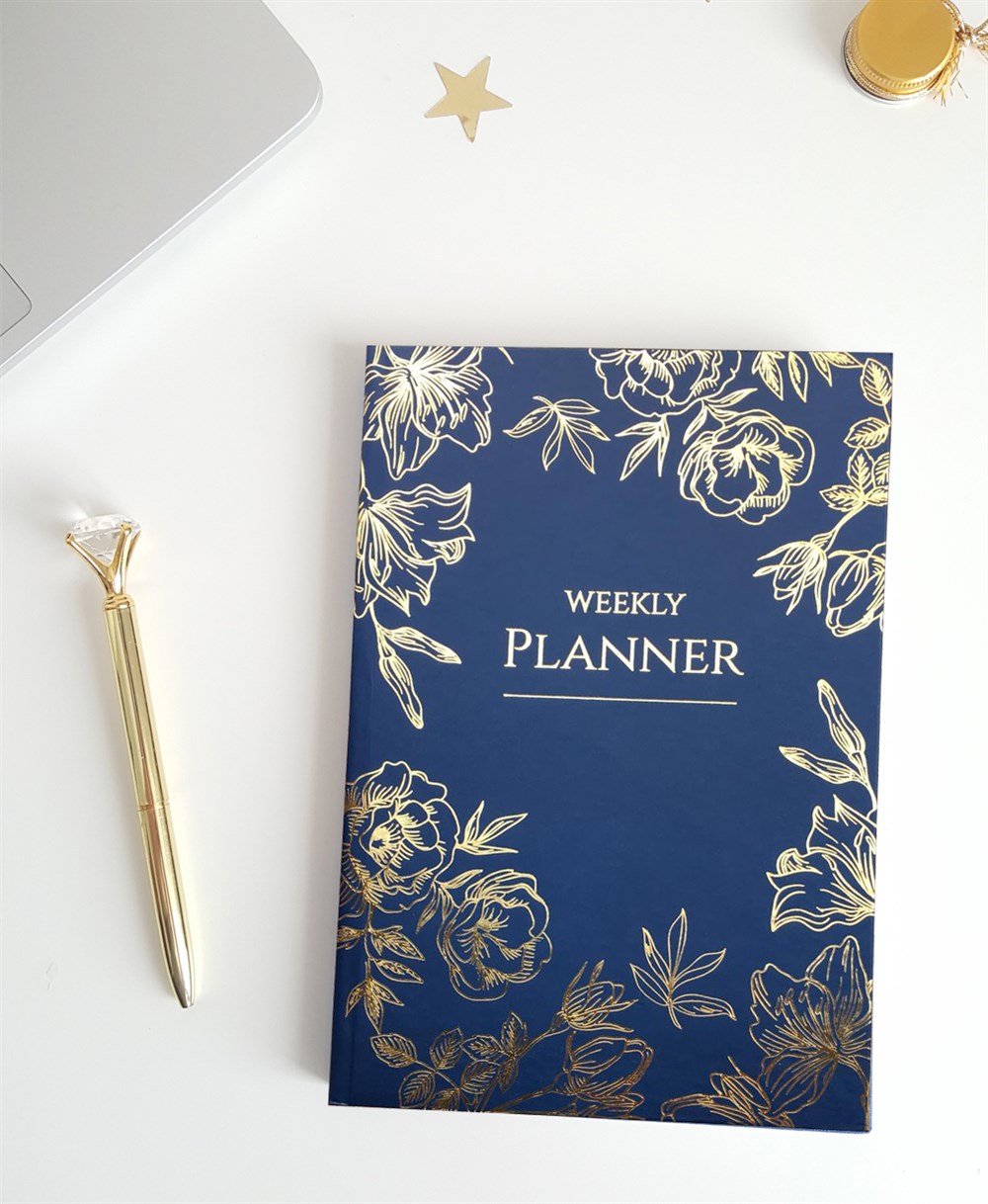 Dark Blue Weekly Planner