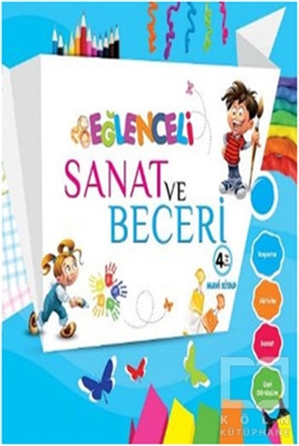 Eğlenceli Sanat ve Beceri Mavi Kitap (4 Yaş) | Köln Kütüphane