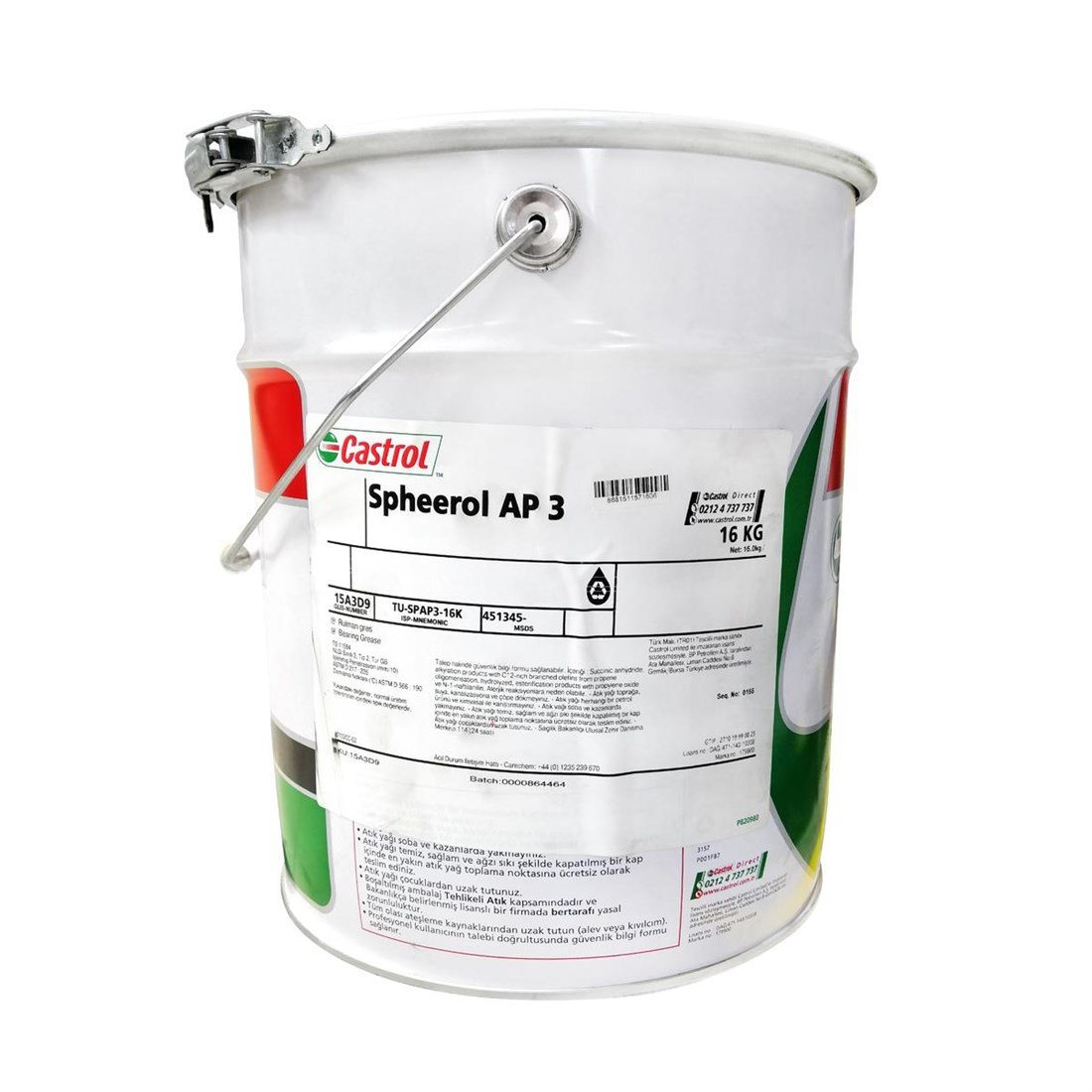 Castrol Spheerol AP3 16 Kg Tu 3 No Gres