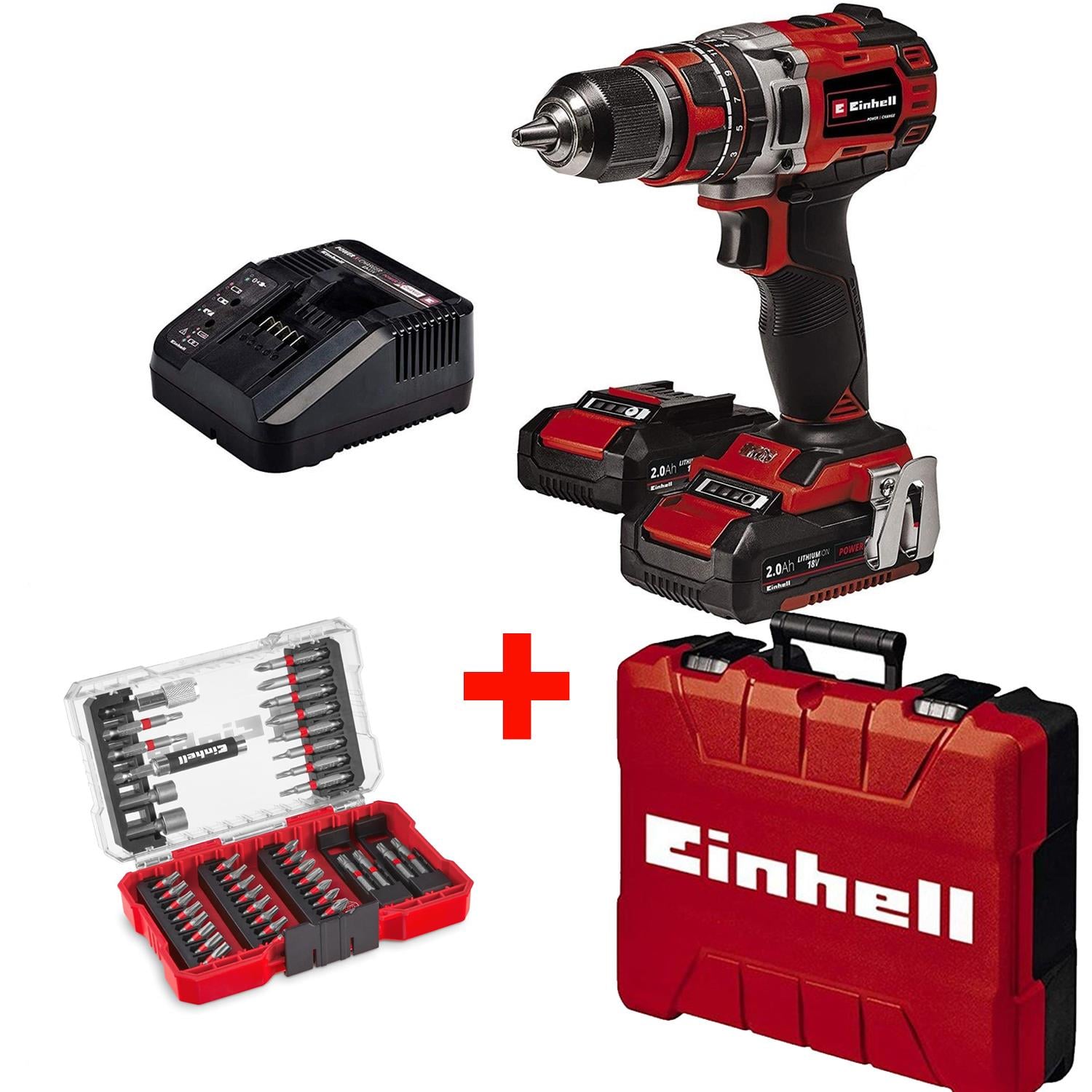 Einhell Tp-Cd 18/50 Li i Bl Kömürsüz 18V 2AH Çift Akülü Darbeli Matkap ...