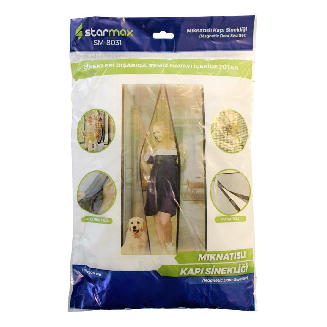 Starmax SM-8031 Mıknatıslı Kapı Sinekliği 105*205cm - Zücc77743