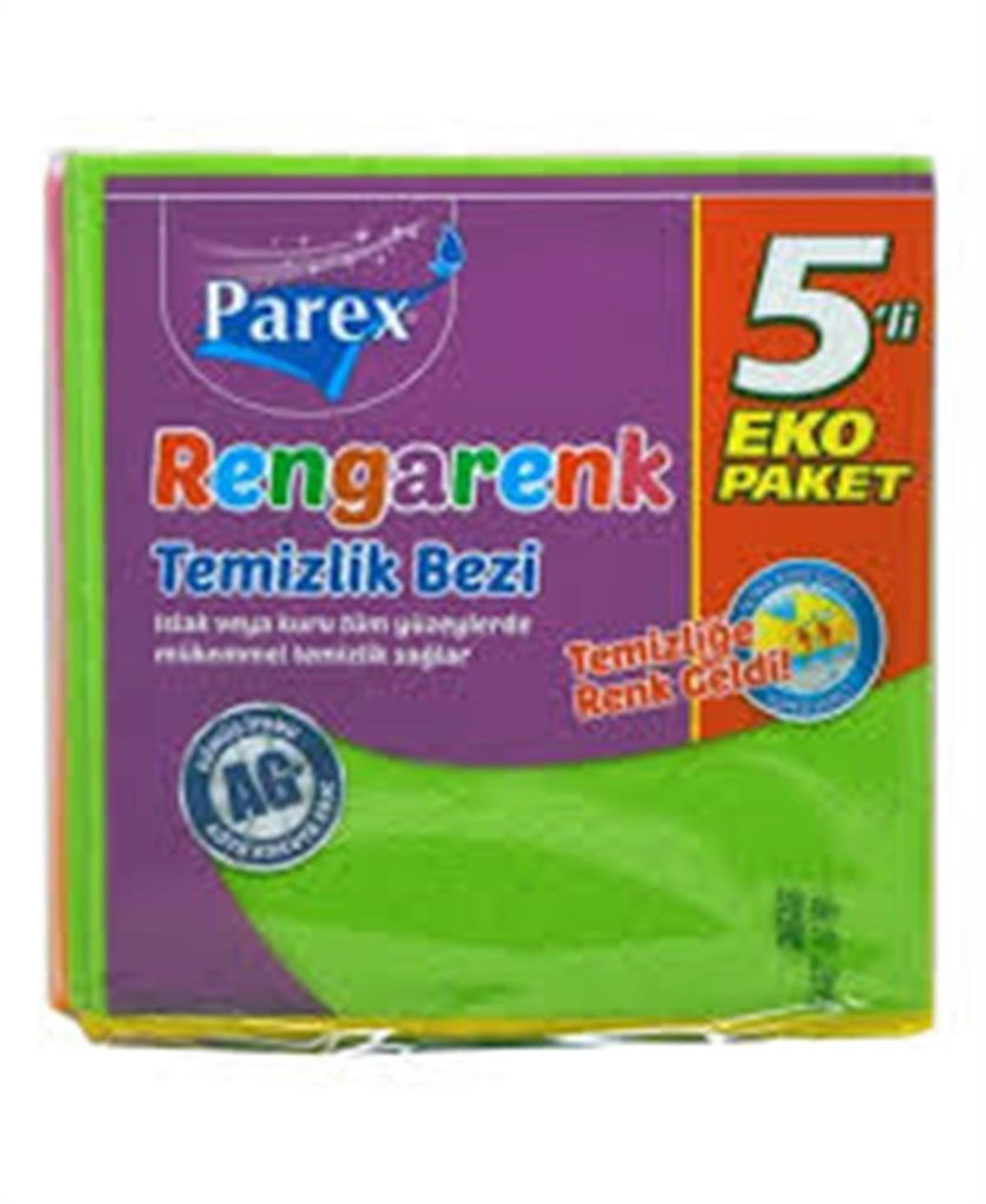 Parex Rengarenk Temizlik Bezleri 5'li Eko Paket | Cossta Cosmetic Station
