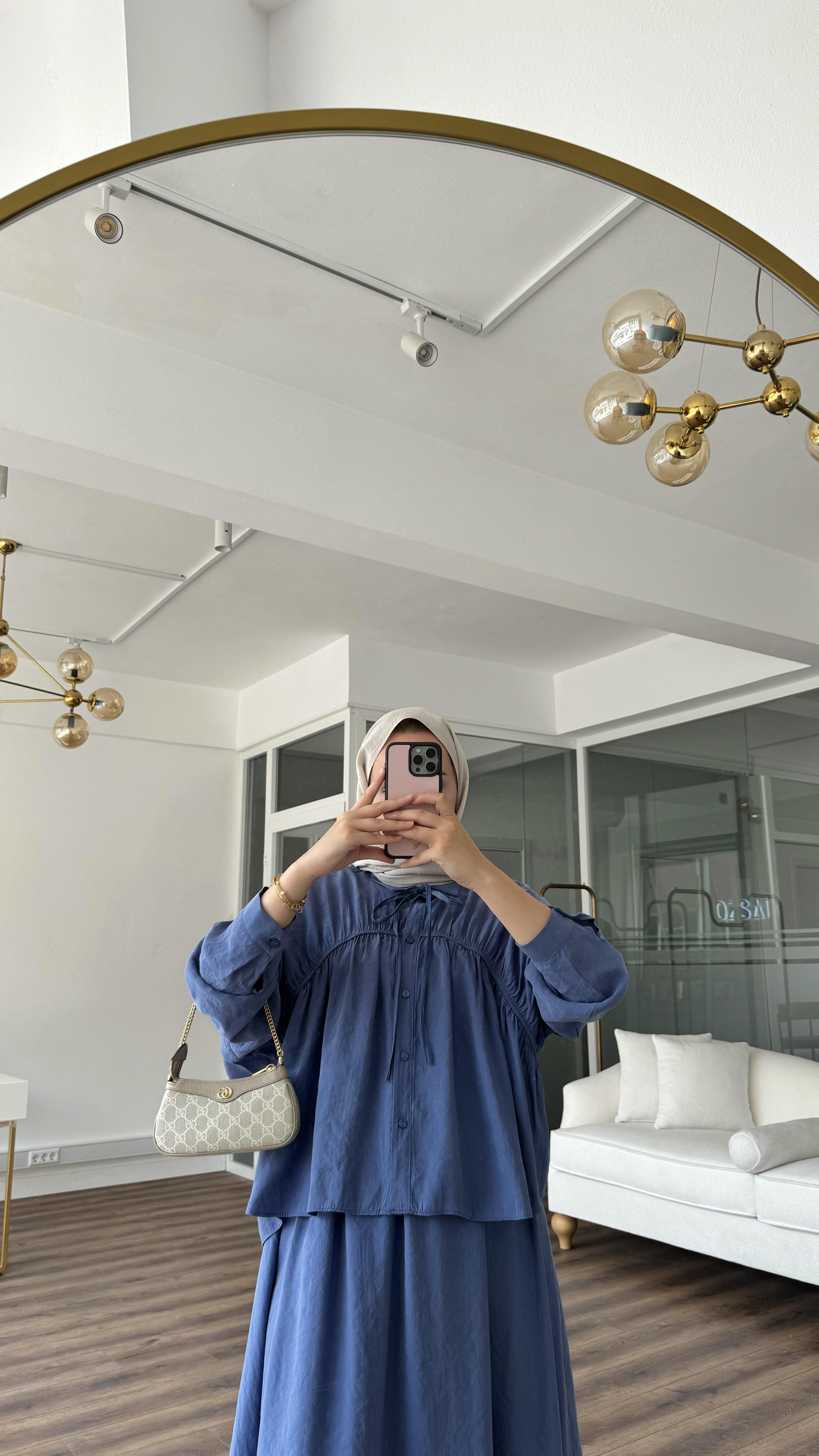 ELLİE MODAL ETEKLİ TAKIM - İNDİGO MAVİ