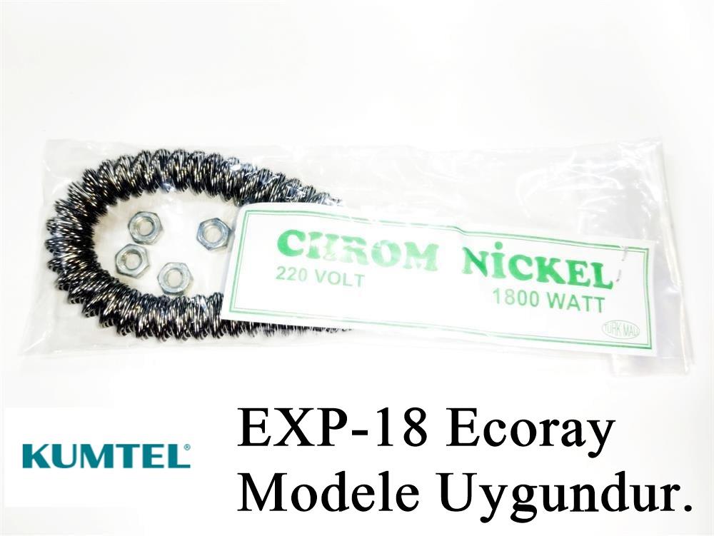 Kumtel EXP-18 Ecoray Mobile 1800W Uyumlu 1800W İnfrared Soba Isıtıcı Rezistans Teli (Yatay)