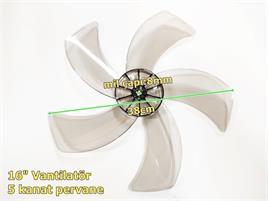 Vals WF 16 STD Modele Uyumlu Vantilatör Pervanesi 16inç 5 Kanat 38Cm ...
