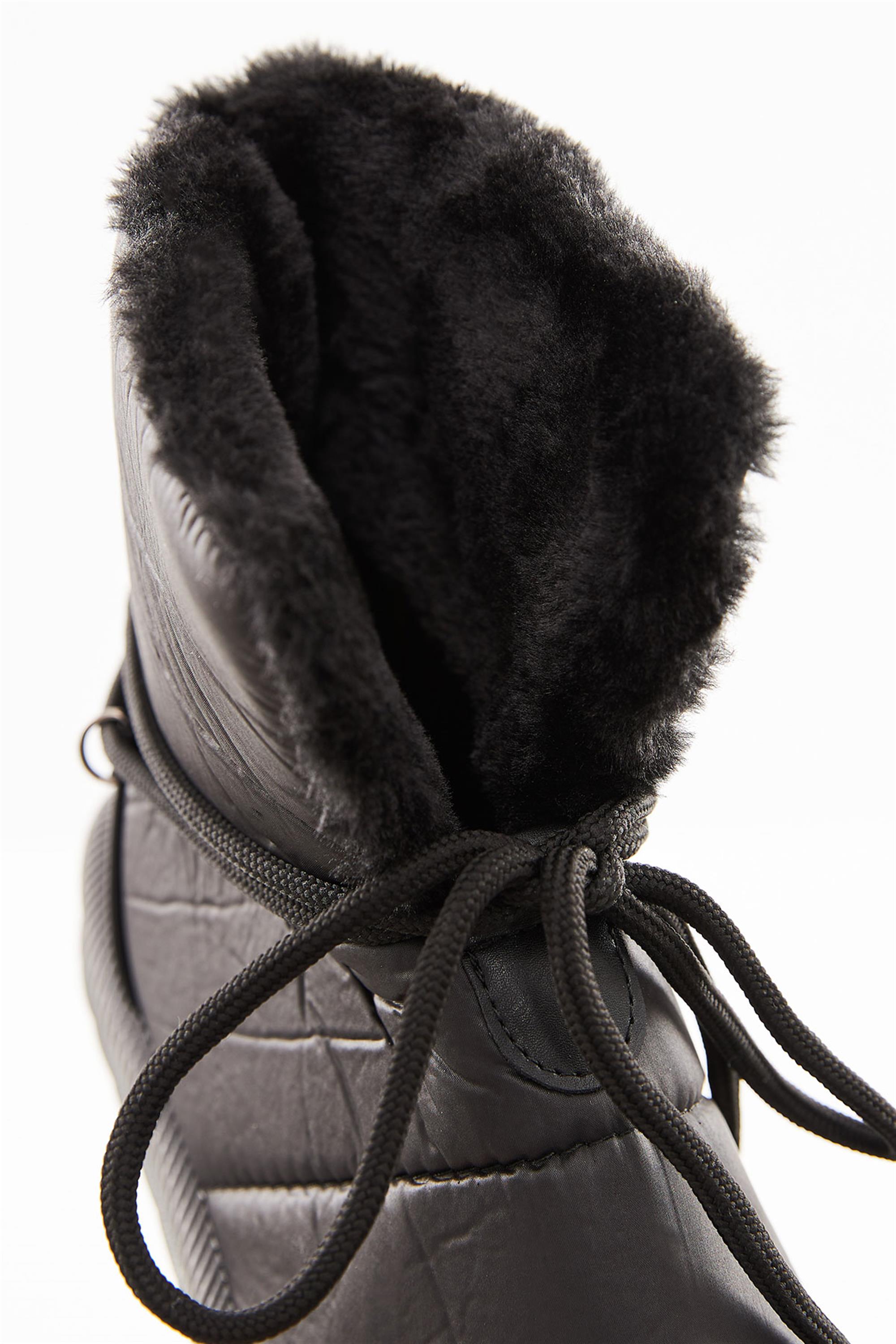 Siyan Siyah İçi Yünlü İpli Bot