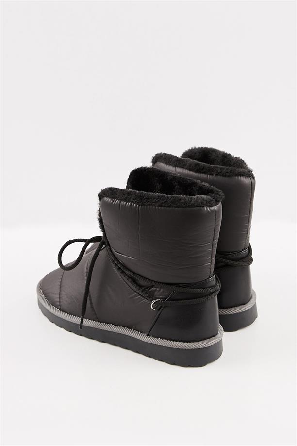 Siyan Siyah İçi Yünlü İpli Bot