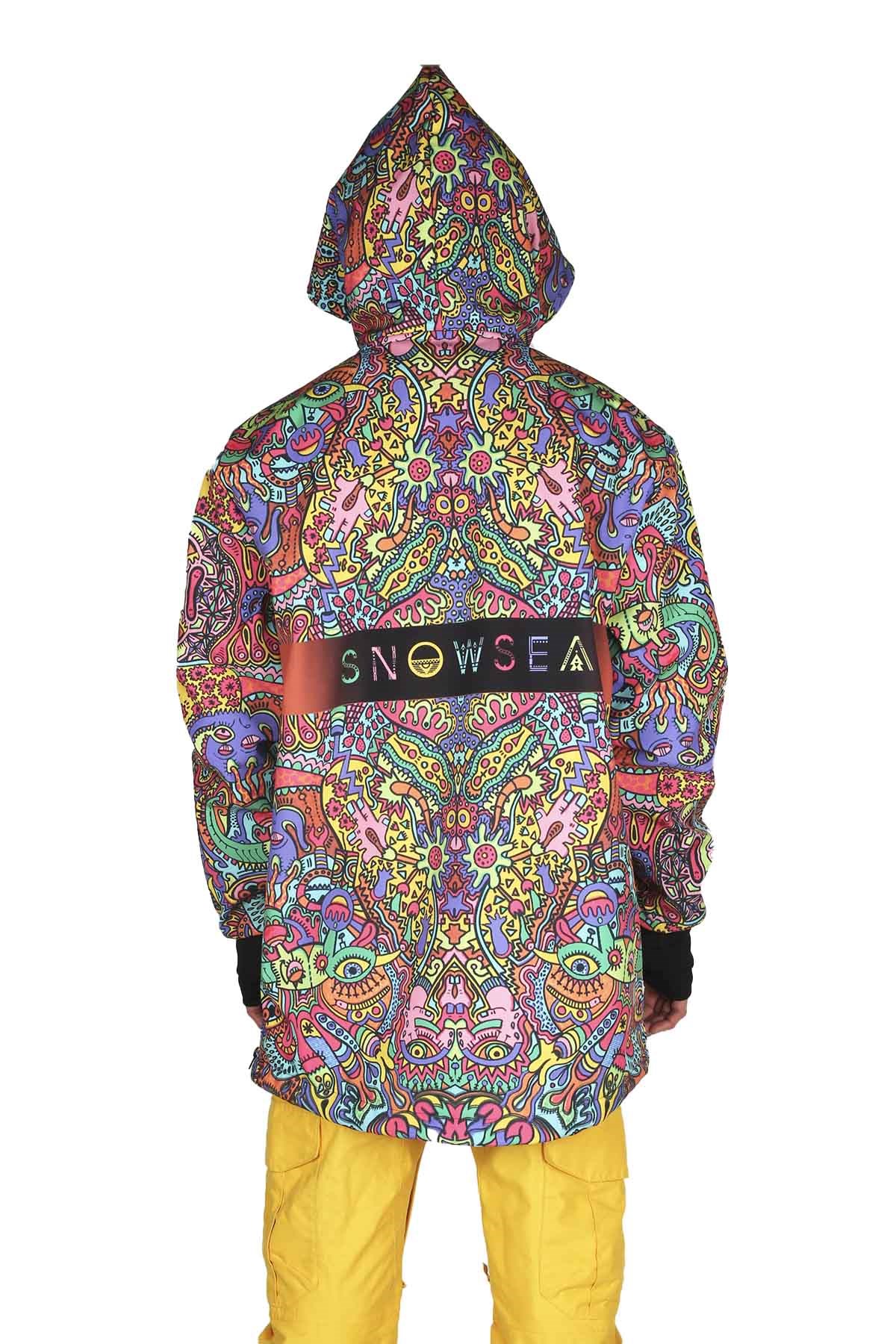 Snowsea Mixed Design Yaka Fermuarlı Snowboard & Kayak Montu SS7769
