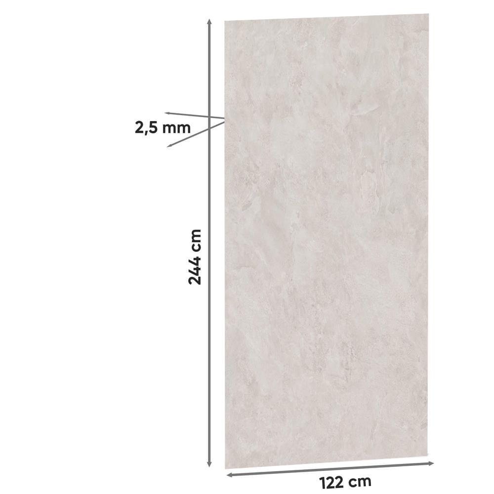 Beige Mermer Desenli Pvc Duvar Paneli 122*244 cm | Dekonil