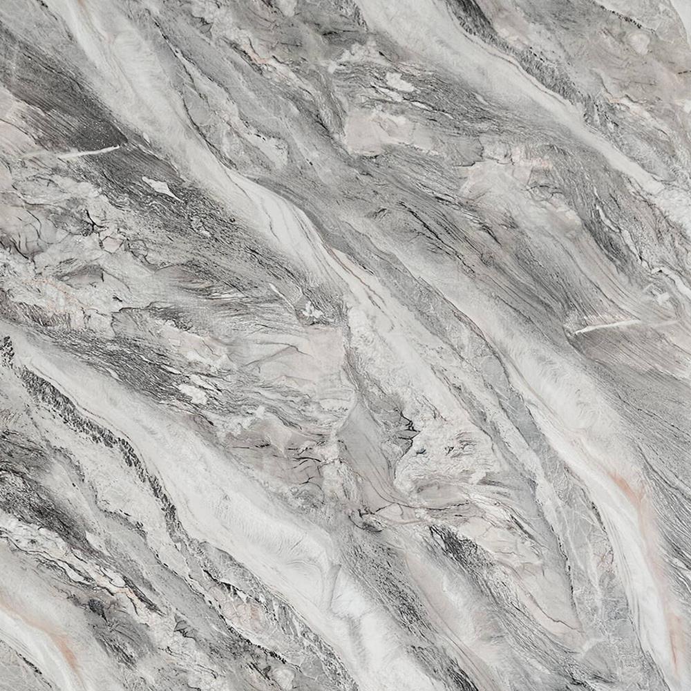 Grey White Mermer Desenli Pvc Duvar Paneli 122*244cm - Dekonil