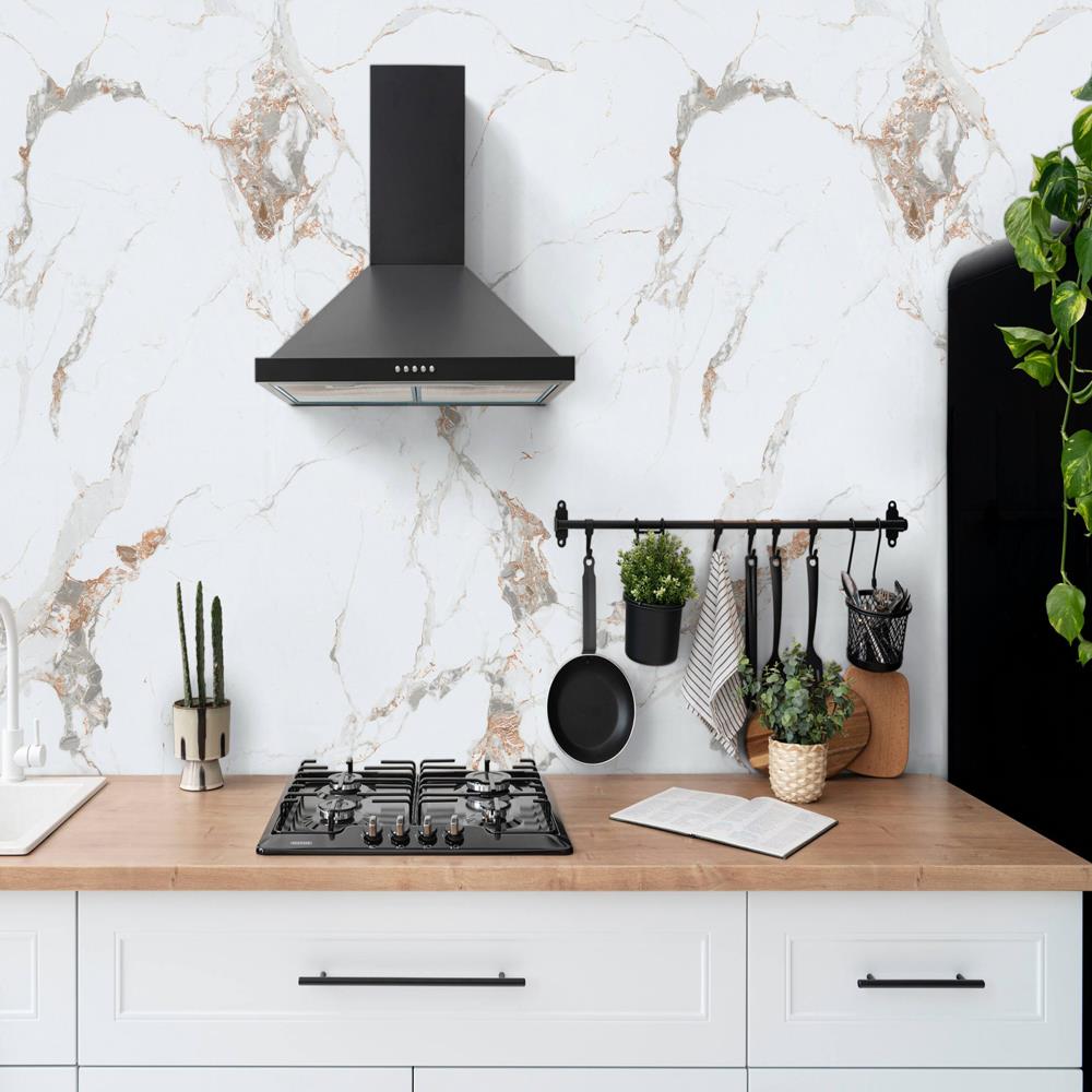 White Rock Mermer Desenli Pvc Duvar Paneli 122*244 cm - Dekonil