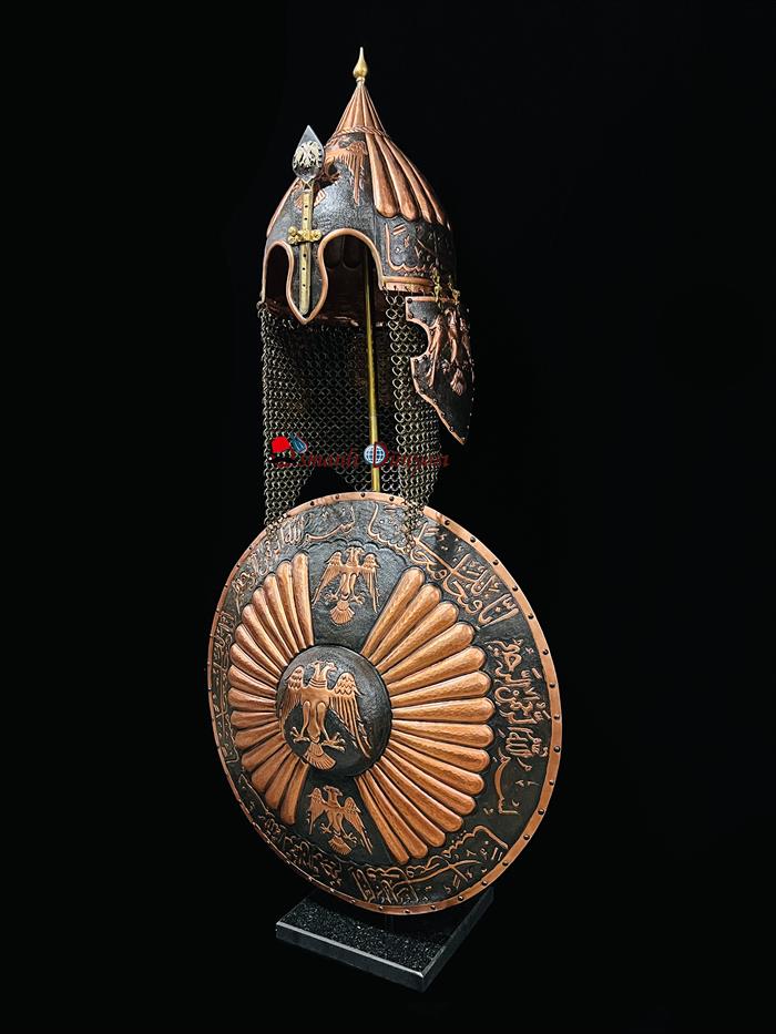 Seljuk War Armor Set with Surah Fatah "Handcrafted Gifts Bearing ...