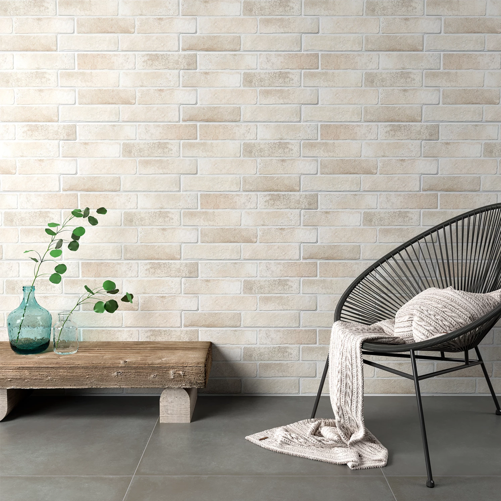 Kalebodur Brickyard Gs-N7511 Bej 30x60 cm Sırlı Granit - Banyotrendy