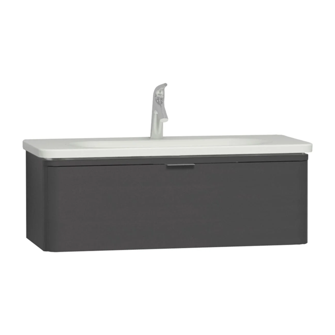 VitrA Nest Trendy 100 cm Parlak Antrasit Çekmeceli Lavabo Alt Dolabı ...