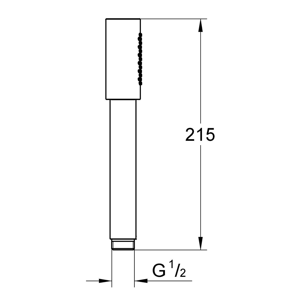 Grohe Rainshower Aqua Stick Hard Graphite El Duşu - Banyotrendy