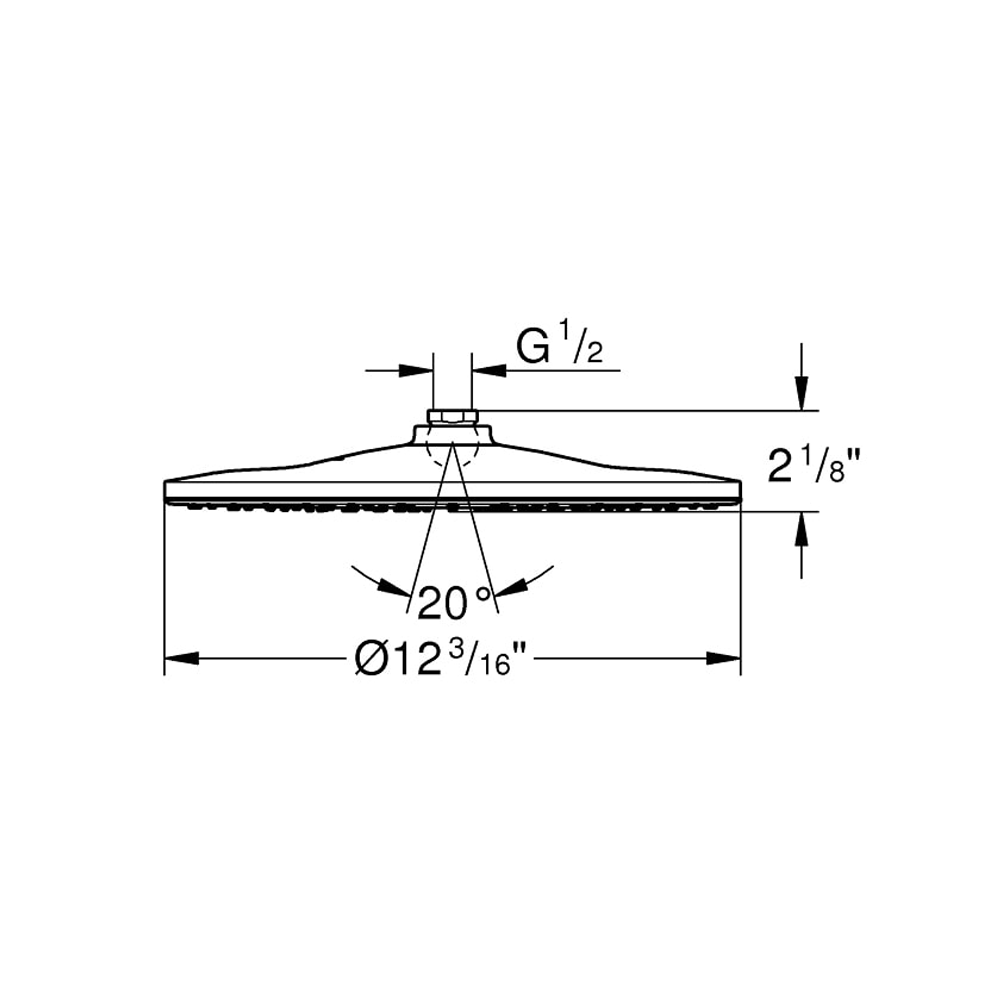 Grohe Rainshower 310 Mono Krom Tepe Duşu - Banyotrendy
