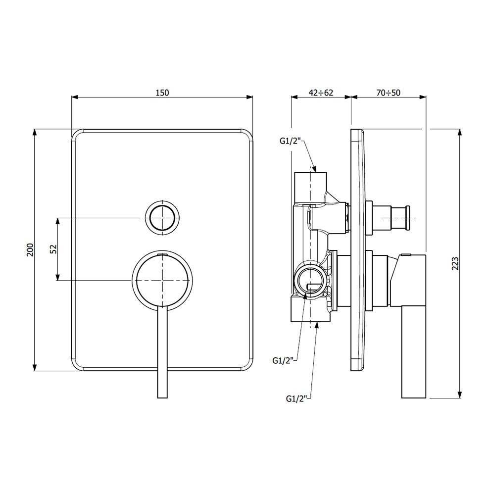 Bocchi Cube Ankastre Banyo Bataryası - Banyotrendy