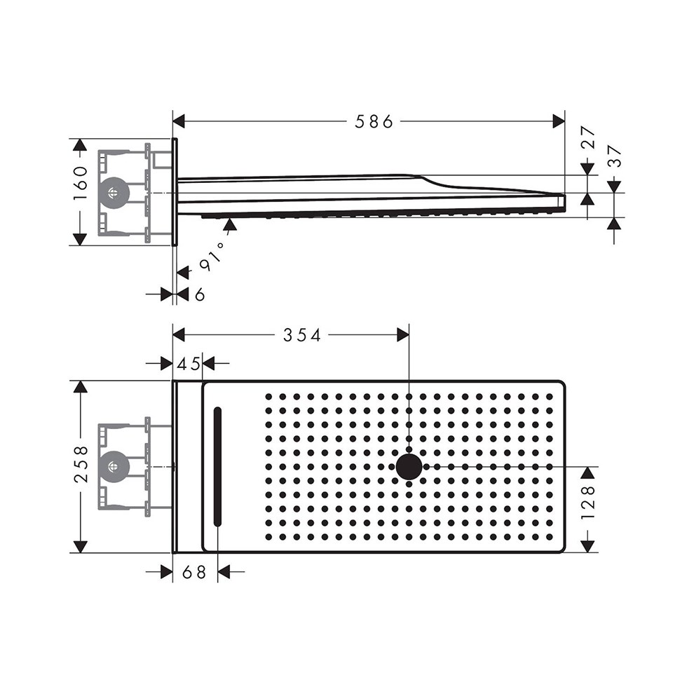 Hansgrohe Rainmaker Select 580 Tepe Duşu