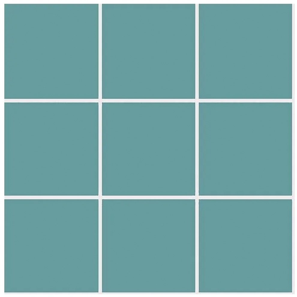 VitrA 10x10 cm Color Mat Turkuaz Porselen Karo - Banyotrendy