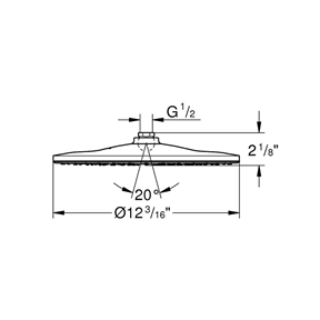 Grohe Rainshower 310 Mono Krom Tepe Duşu - Banyotrendy