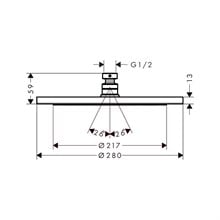 Hansgrohe Croma 280 Tepe Duşu - Banyotrendy