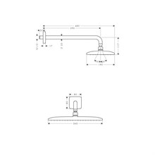Hansgrohe Raindance E Duvardan 1 Jet 360 Tepe Duşu - Banyotrendy