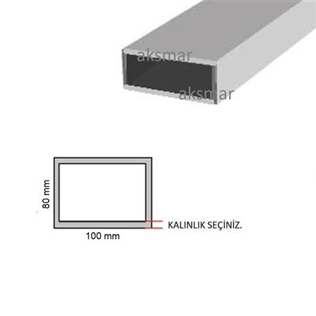 Aluminyum Kutu Profil 100x80