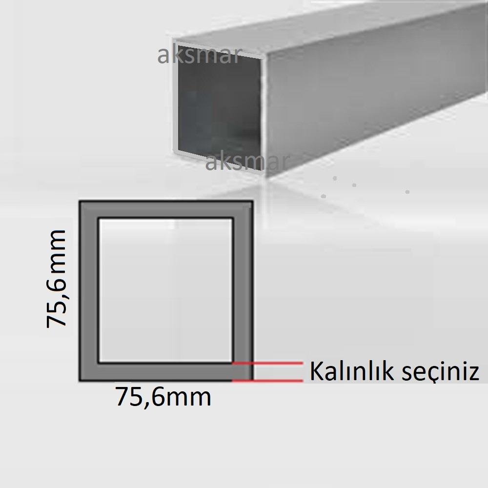 Aluminyum Kutu Profil 75,6x75,6