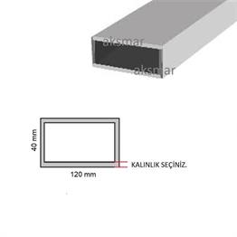 Aluminyum Kutu Profil 120x40