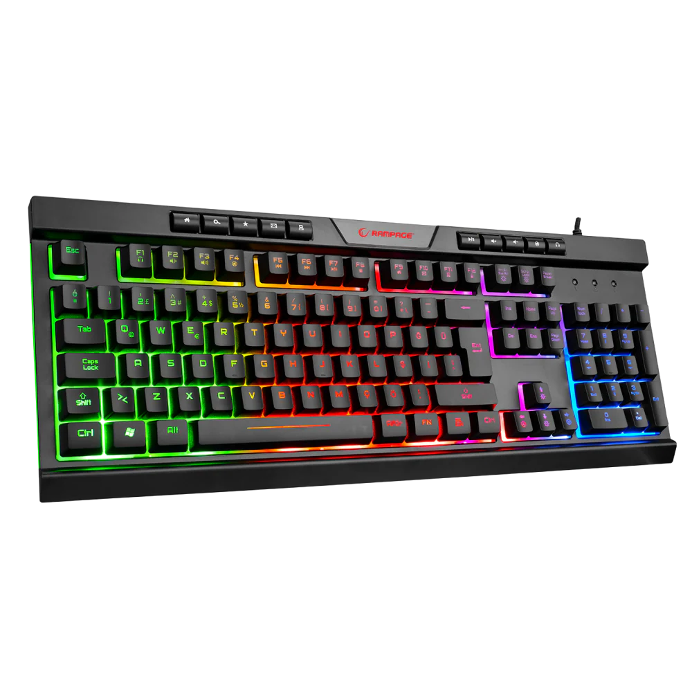 Rampage BYGAMEX-K2 Rainbow Aydınlatmalı Gaming Oyuncu Klavyesi