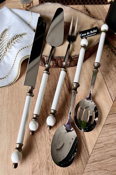 5 Parça Boncuk Figürlü Servis Seti