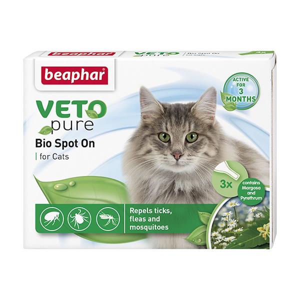 Beaphar Veto Pure Yetişkin Kedi Pire ve Kene Ense Damlası