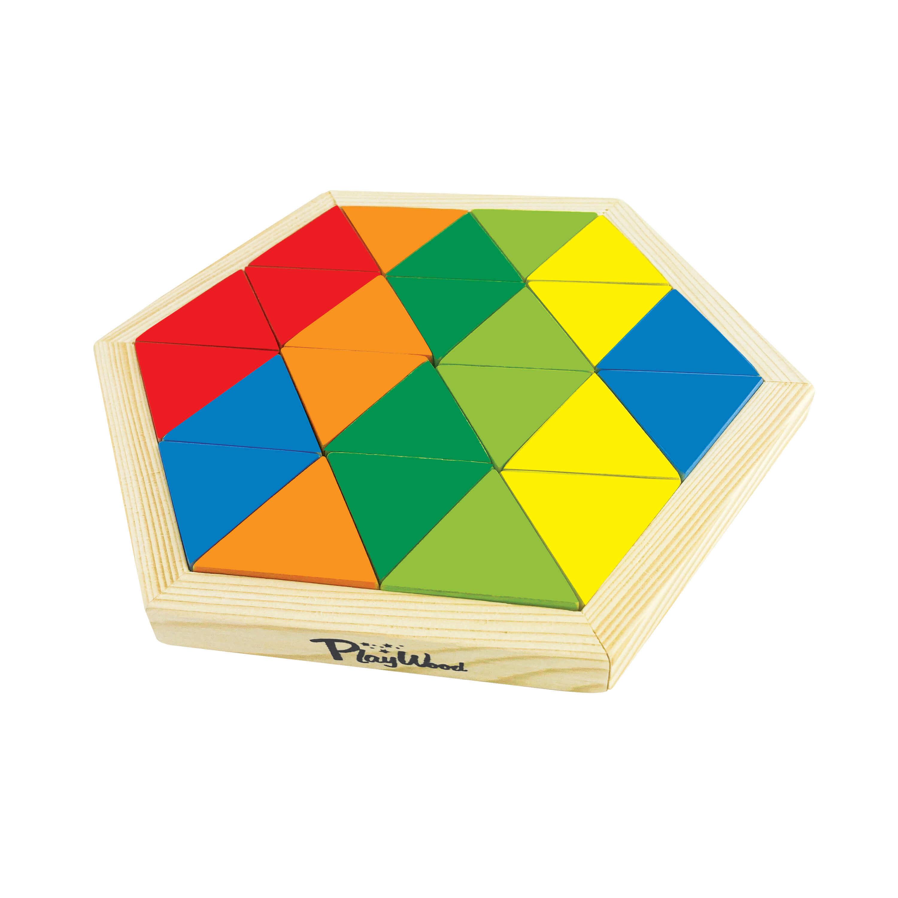 Ahşap Üçgen Tangram Oyunu