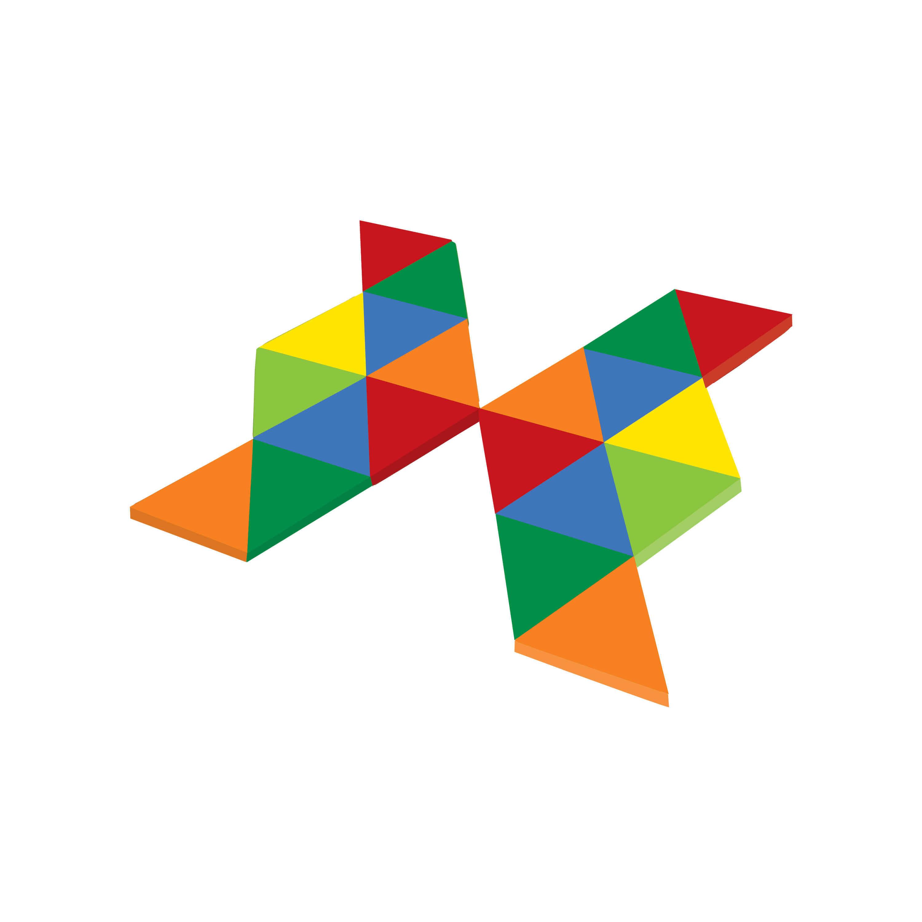 Ahşap Üçgen Tangram Oyunu