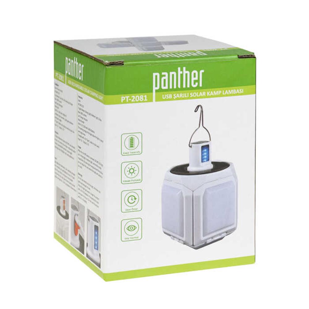 PANTHER PT-2081 USB ŞARJLI SOLAR KAMP LAMBASI - HamdiDede