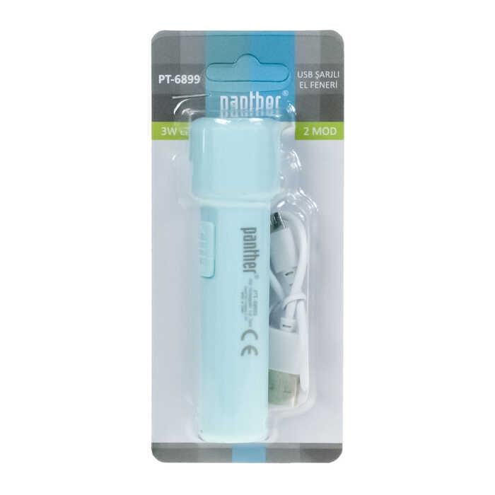 PANTHER PT-6899 USB ŞARJLI EL FENERİ - HamdiDede