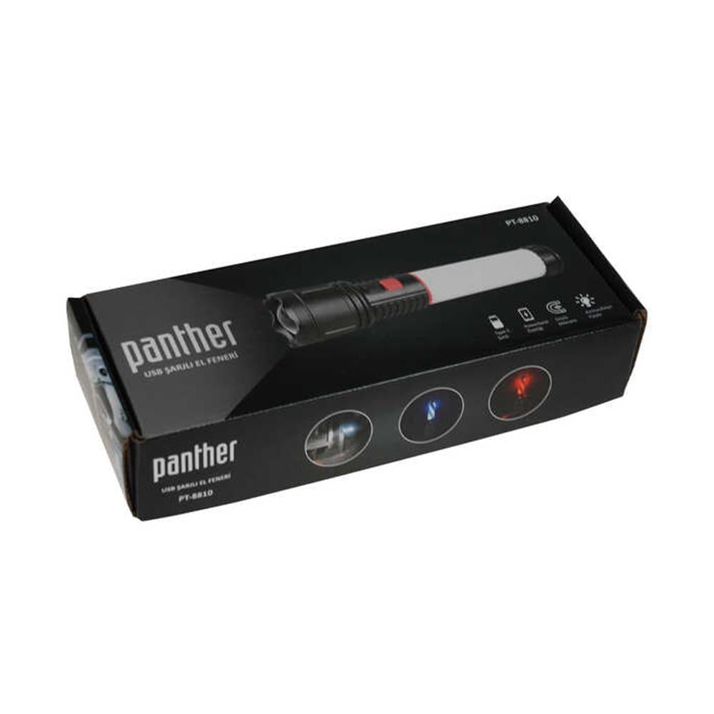 PANTHER PT-8810 USB ŞARJLI EL FENERİ - HamdiDede