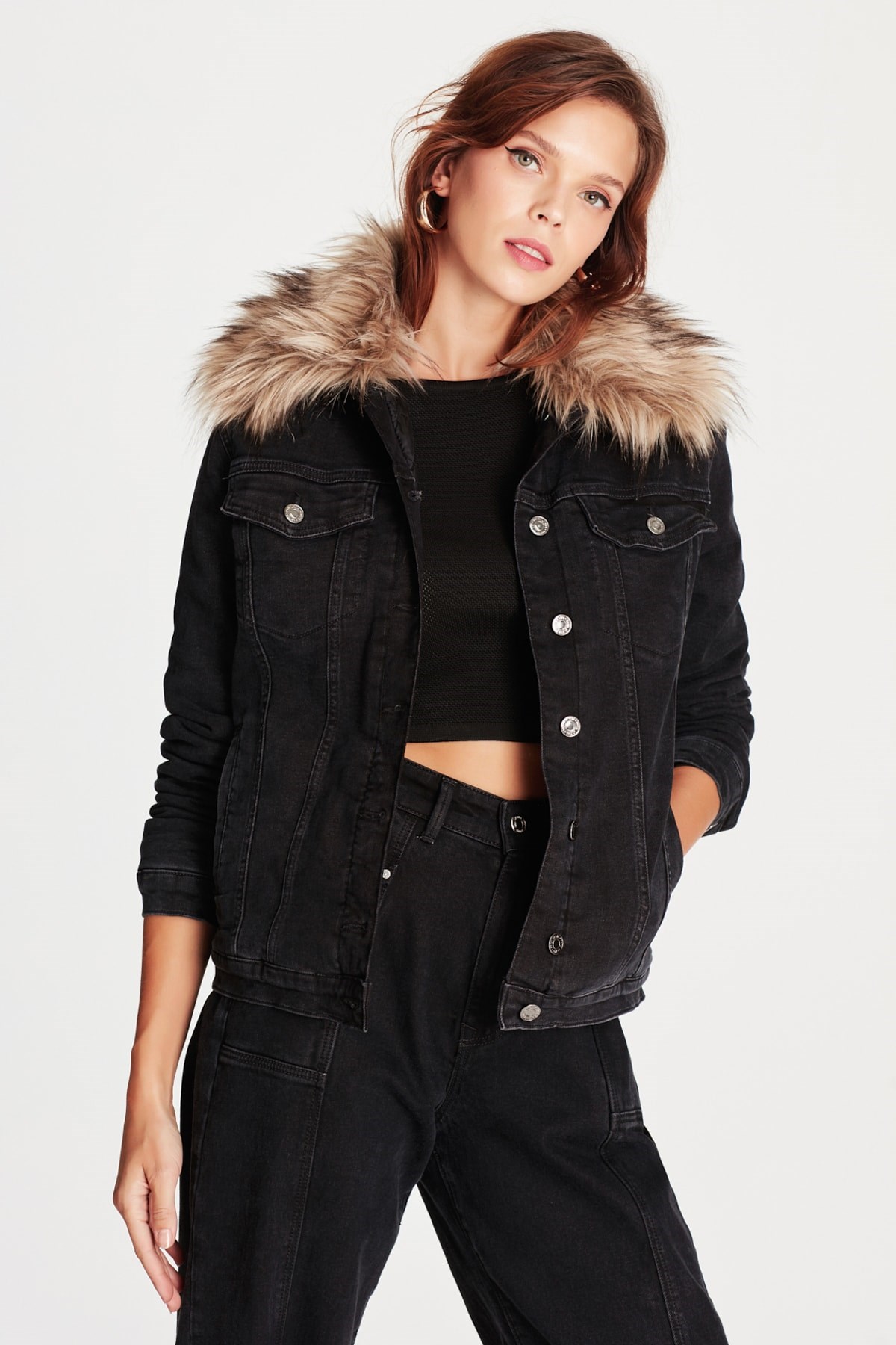 Mavi Karla Smoke Sherpa | algiyin.com