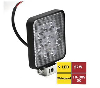 10-30VOLT 27W 9 LEDLİ IP67 LED IŞIK PROJEKTÖR